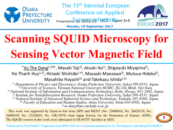 (PDF) Scanning SQUID Microscopy for Sensing Vector Magnetic Field