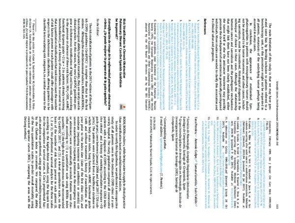 (PDF) Risk Stratification in Chronic Obstructive Pulmonary Disease: Can ...
