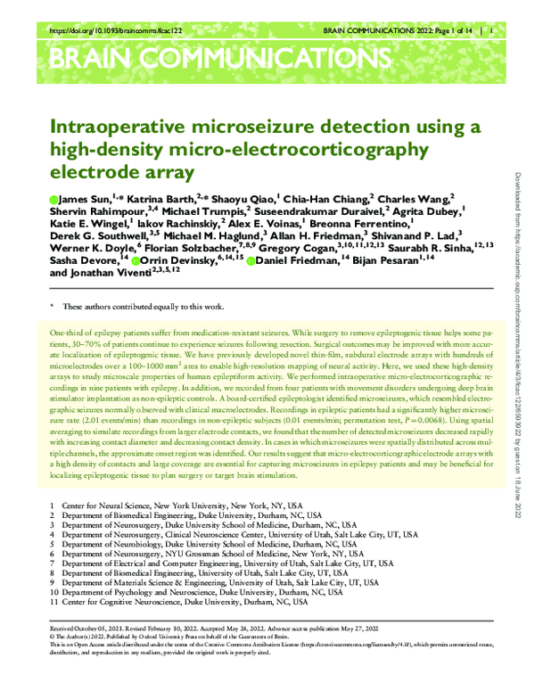 (PDF) Intraoperative microseizure detection using a high-density micro-electrocorticography ...