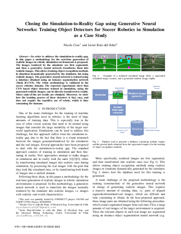 (PDF) Closing the Simulation-to-Reality Gap using Generative Neural Networks: Training Object ...
