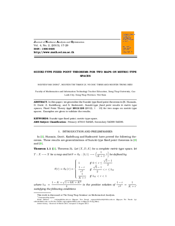 Suzuki Type Fixed Point Theorems For Two Maps In Metric Type Spaces