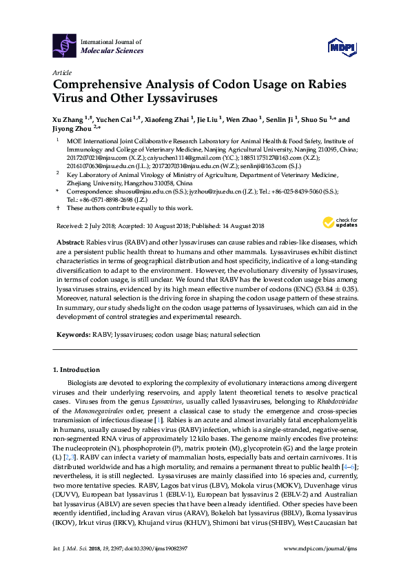 Pdf Analysis Of Codon Usage Patterns And Influencing Factors In Nipah