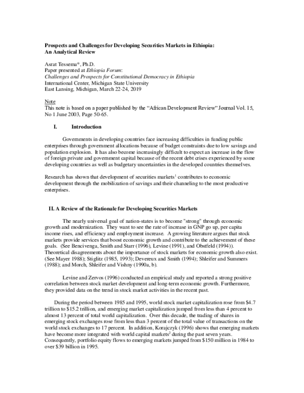 (PDF) Prospects and Challenges