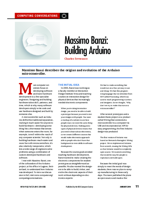 Pdf Massimo Banzi Building Arduino 4691