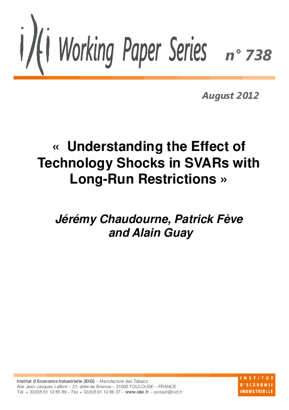 (PDF) Understanding the effect of technology shocks in SVARs with long ...