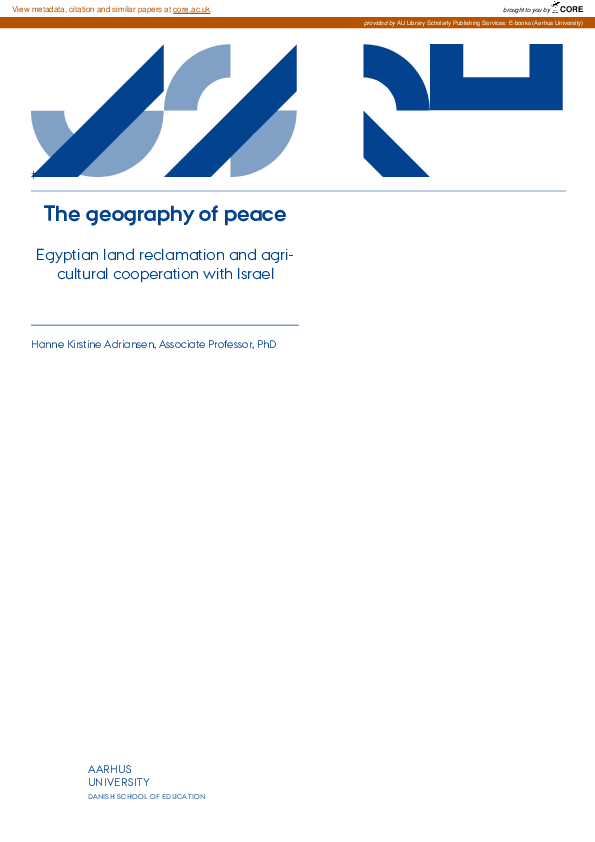 (PDF) The geography of peace