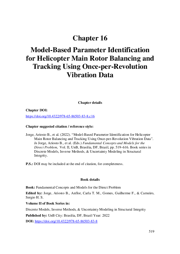 (PDF) Model-Based Parameter Identification for Helicopter Main Rotor Balancing and Tracking ...