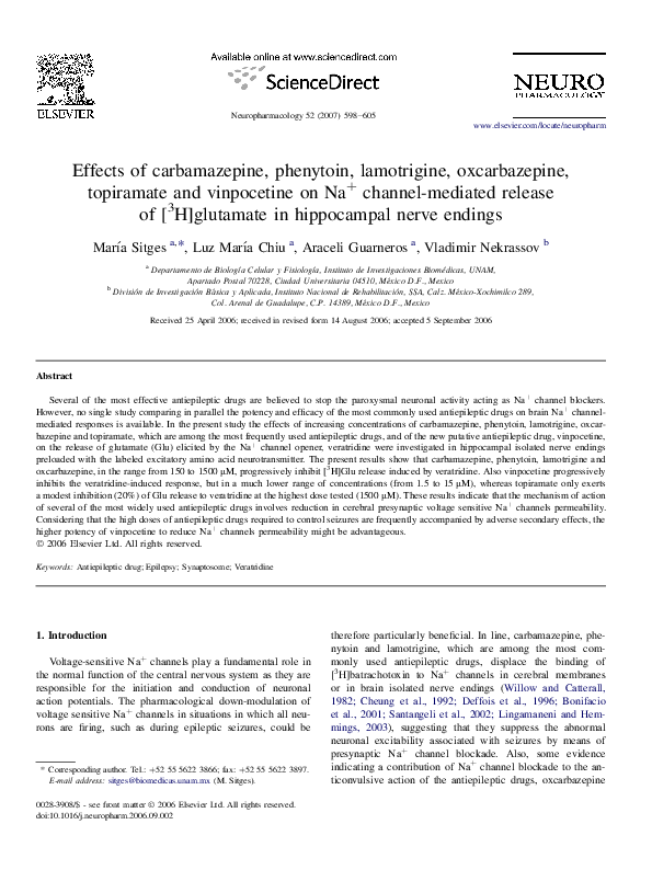 (PDF) Effects of carbamazepine, phenytoin, lamotrigine, oxcarbazepine ...
