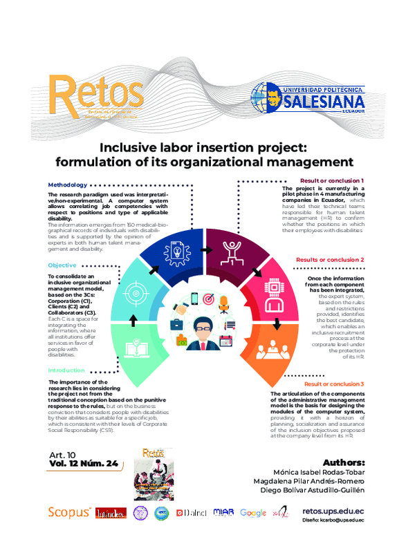 (PDF) Inclusive labor insertion project: formulation of its ...