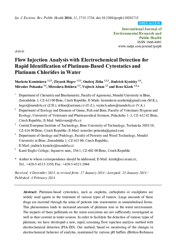 Pdf Flow Injection Analysis With Electrochemical Detection For Determination Of Salicylic Acid