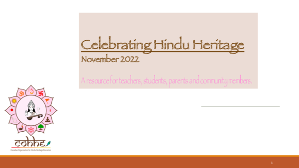 (PDF) Introduction to Hinduism PPT by COHHE Nov 2022