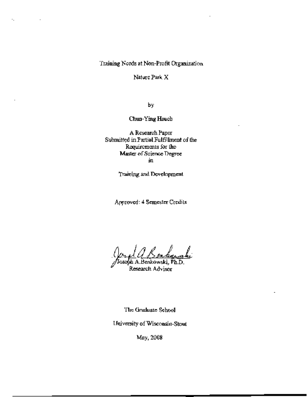 (PDF) Training and development