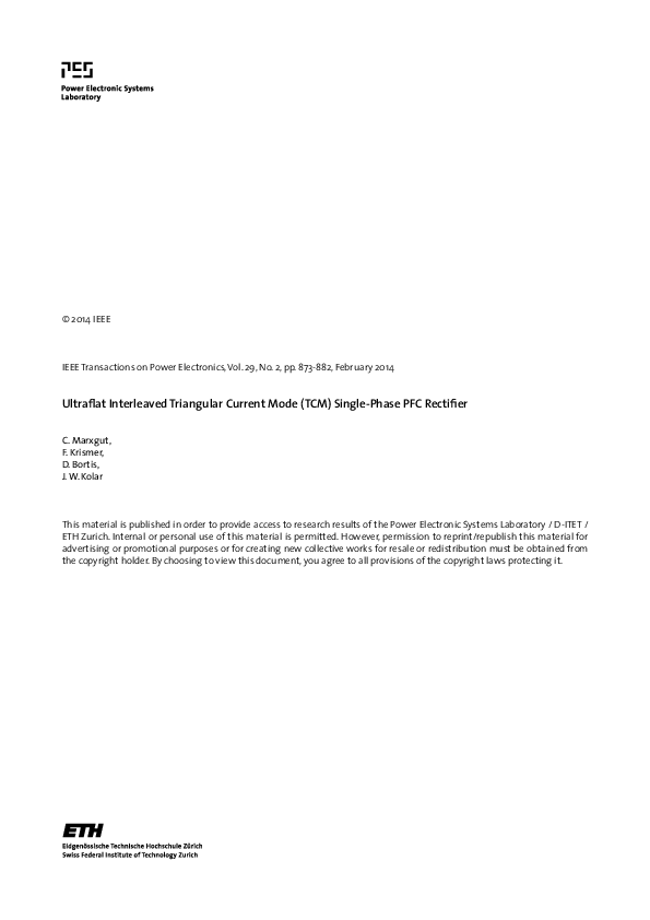 (PDF) Ultraflat Interleaved Triangular Current Mode (TCM) Single-Phase ...