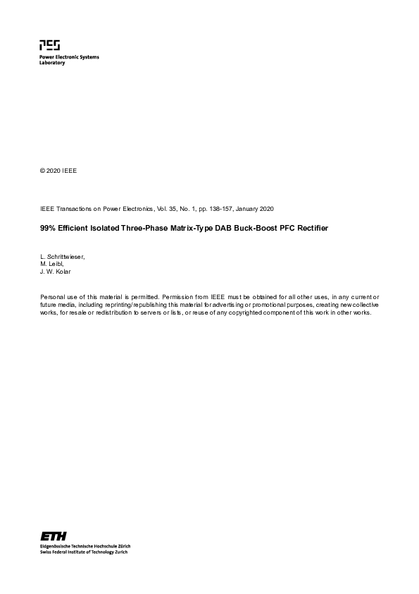 (PDF) 99% Efficient Isolated Three-Phase Matrix-Type DAB Buck–Boost PFC ...