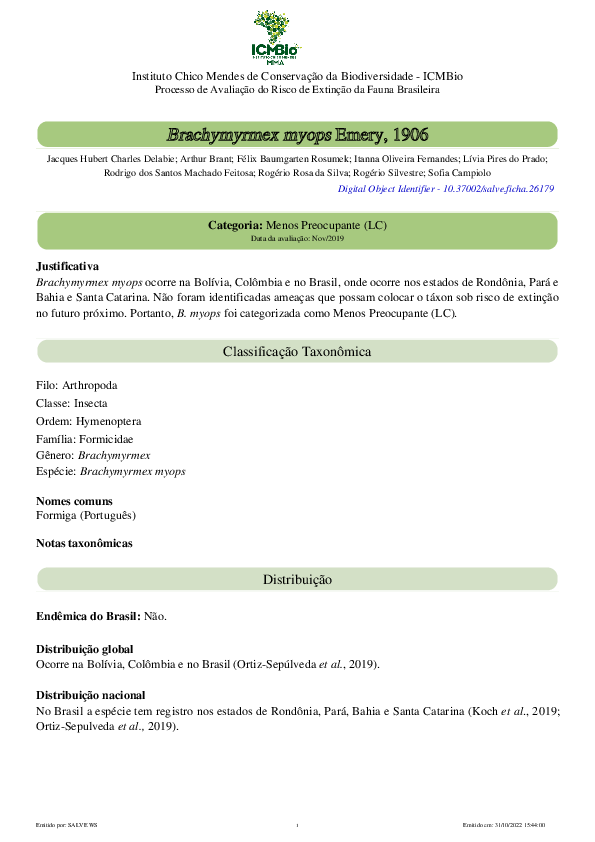 (PDF) Ficha de Brachymyrmex myops