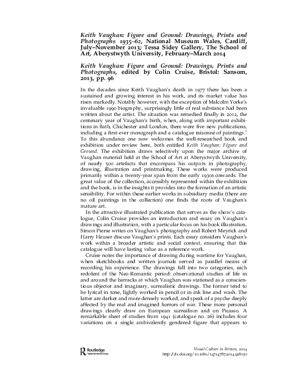 (PDF) Keith Vaughan: Figure and Ground: Drawings, Prints and ...