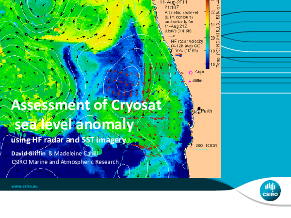 (PDF) Assessment of Cryosat sea level anomaly using HF radar and SST imagery