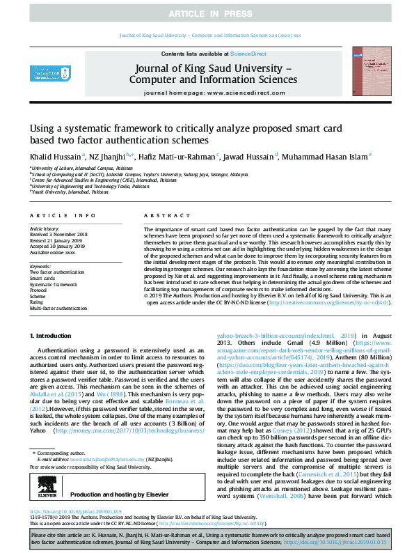Pdf Using A Systematic Framework To Critically Analyze Proposed Smart