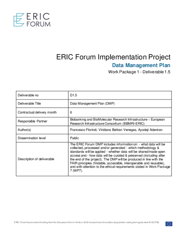 (PDF) D1.5 Data Management Plan