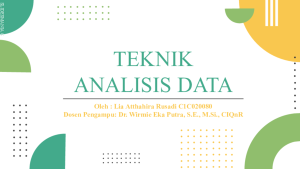(PPT) Teknik Analisis Data