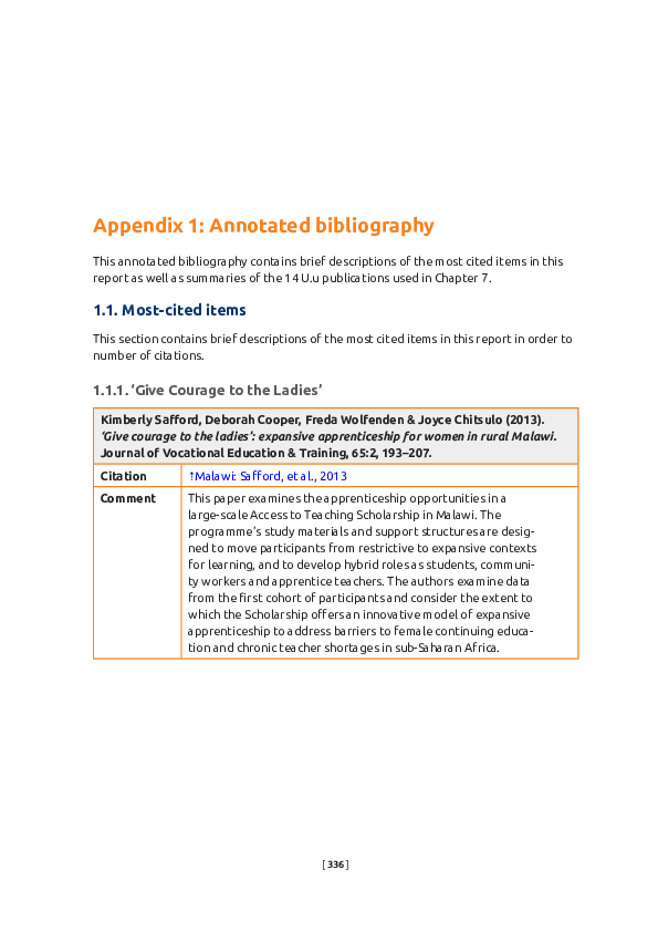 (PDF) Appendix 1. Annotated bibliography