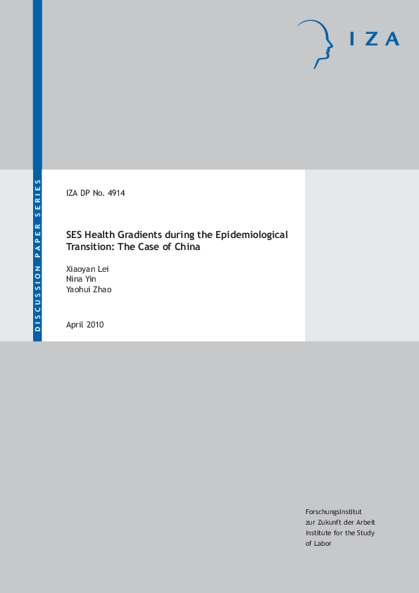(PDF) SES Health Gradients During the Epidemiological Transition: The ...