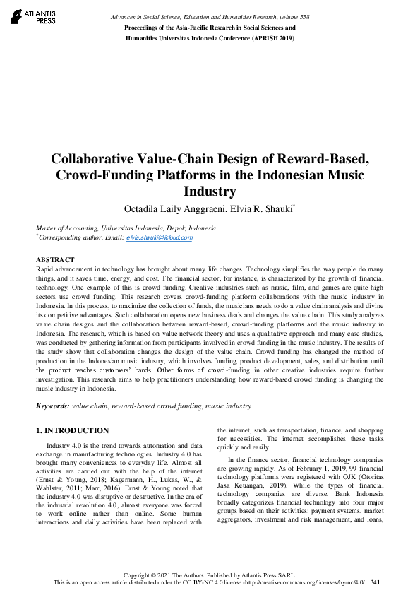 (PDF) Collaborative Value-Chain Design of Reward-Based, Crowd-Funding ...