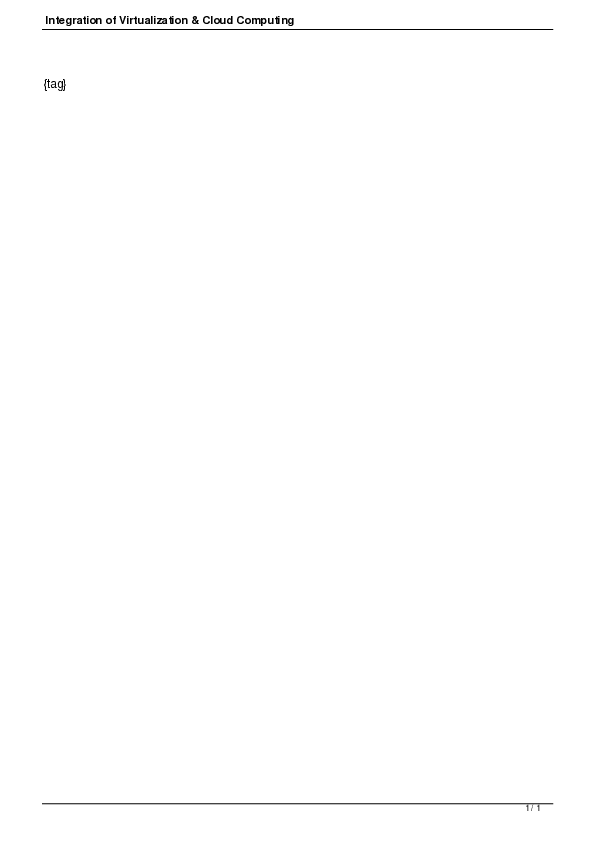 (PDF) Integration of Virtualization & Cloud Computing