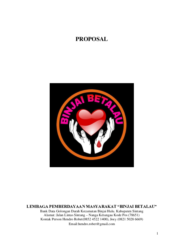 (PDF) Proposal LPM Binjai Betalau