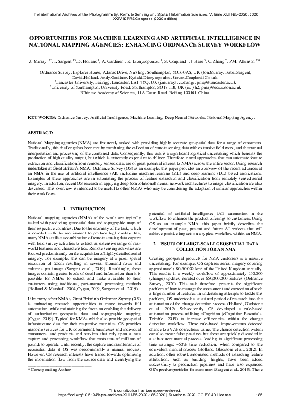 (PDF) Opportunities for Machine Learning and Artificial Intelligence in ...