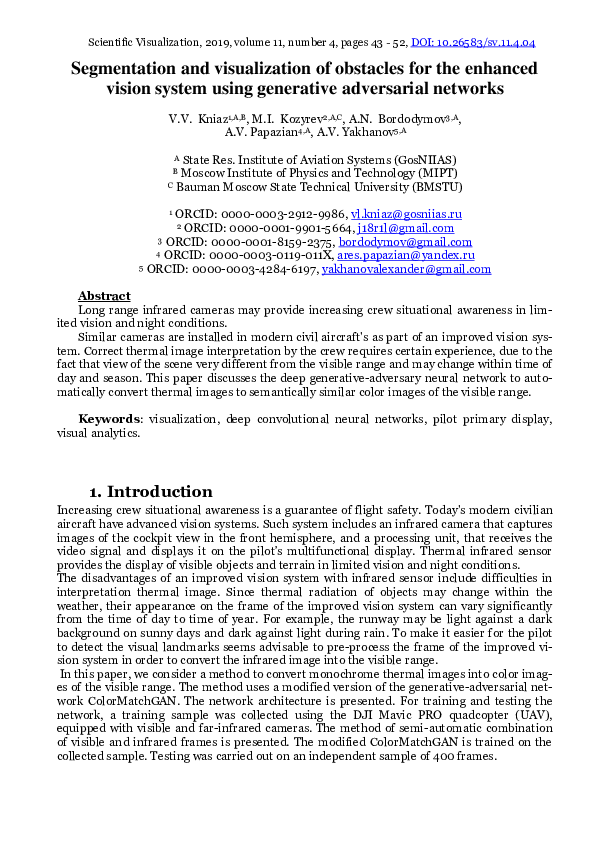 (PDF) Segmentation and visualization of obstacles for the enhanced ...