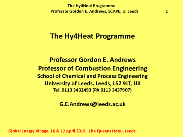 (PDF) The Hy4Heat Programme