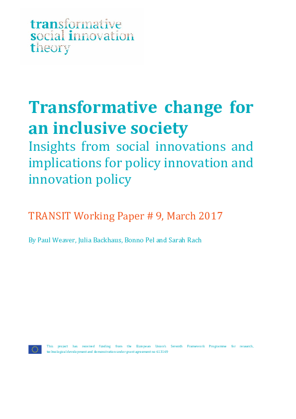 (PDF) Transformative Change for an Inclusive Society: Insights from ...