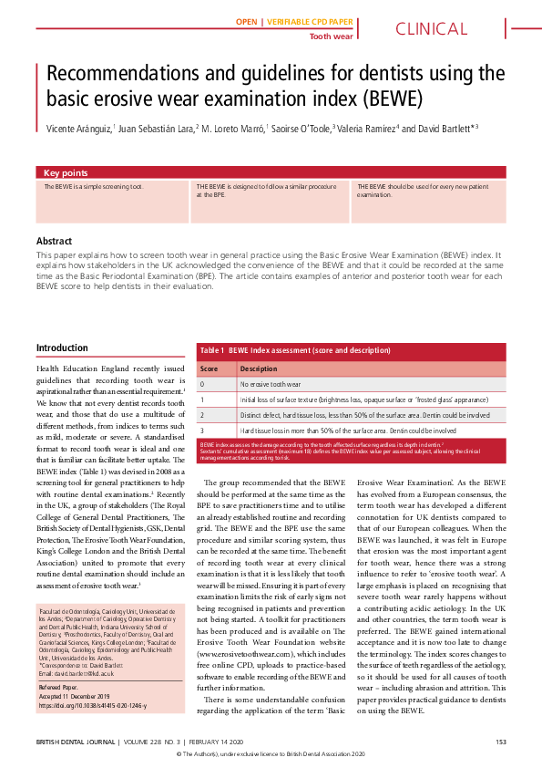 (PDF) Recommendations and guidelines for dentists using the basic ...