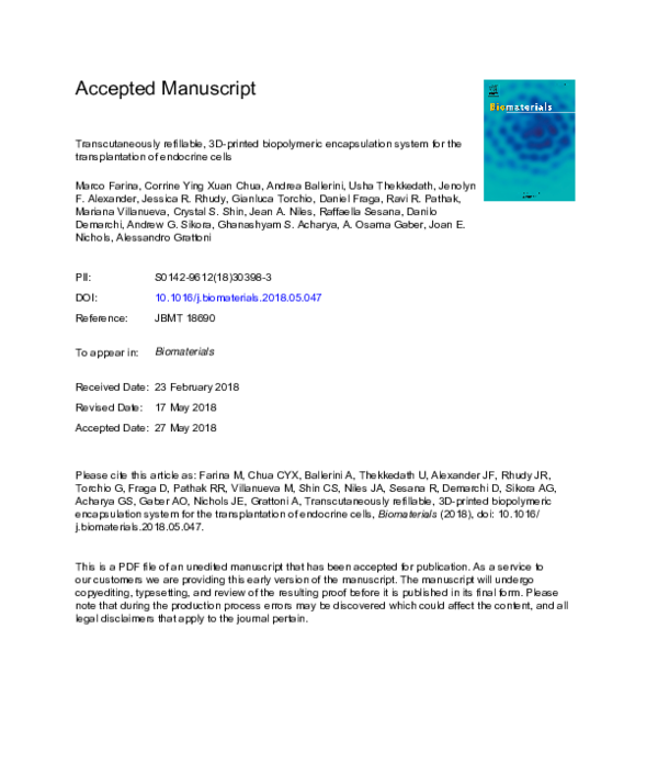 (PDF) Transcutaneously refillable, 3D-printed biopolymeric ...