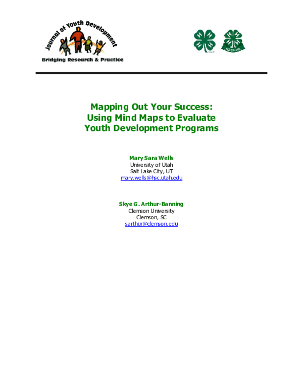 (PDF) Mapping Out Your Success: Using Mind Maps to Evaluate Youth ...