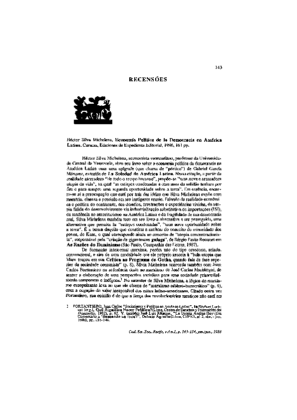 (PDF) Economía Política de la Democracia en América Latina. MICHELENA ...