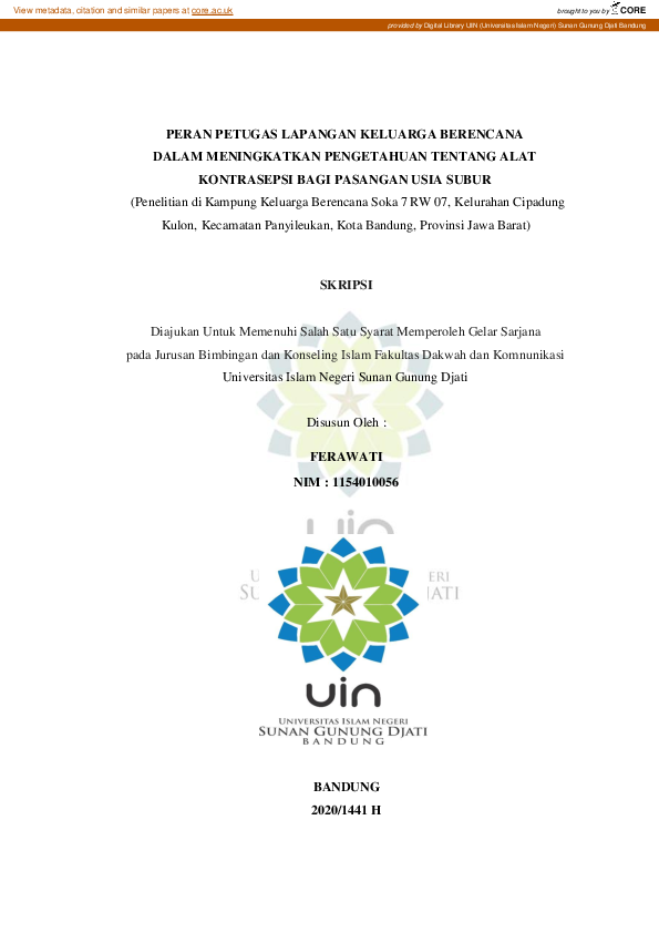 (PDF) Konseling keluarga oleh Badan Penasihat Pembinaan dan Pelestarian Perkawinan (BP4) untuk ...