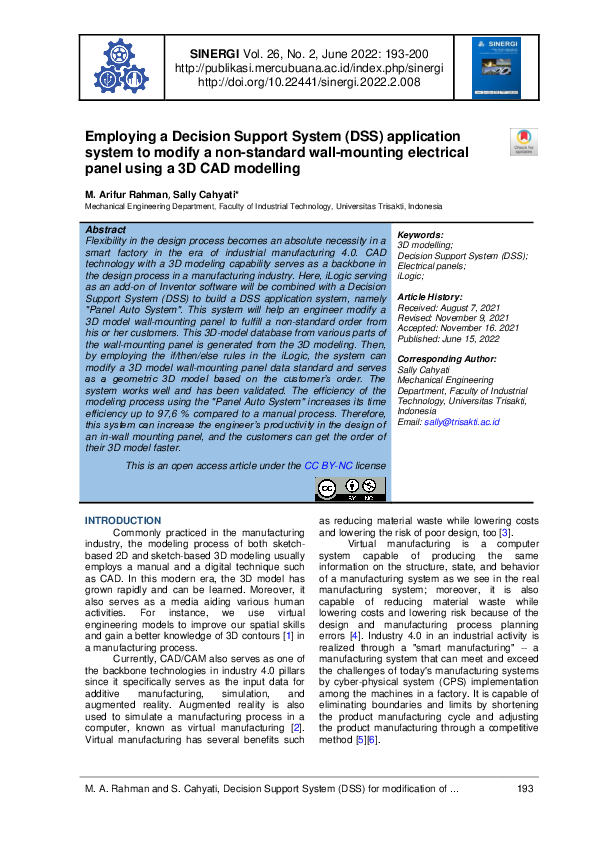 (PDF) Employing a Decision Support System (DSS) application system to ...
