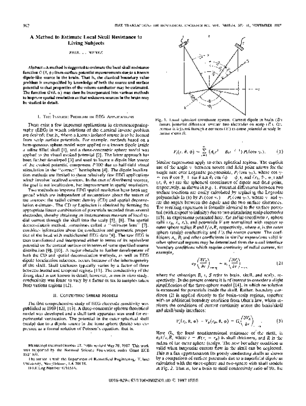 (PDF) A Method to Estimate Local Skull Resistance in Living Subjects