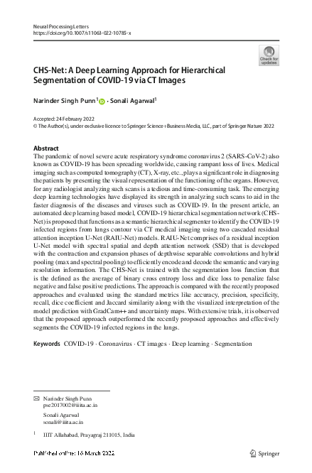 (PDF) CHS-Net: A Deep Learning Approach for Hierarchical Segmentation ...