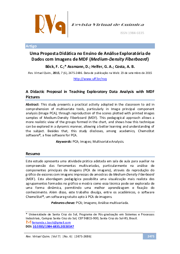 (PDF) A Didactic Proposal in Teaching Exploratory Data Analysis with MDF Pictures