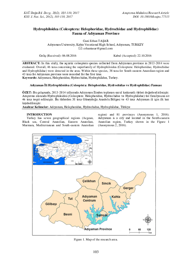 (PDF) Beetles (Coleoptera) of Peru: A Survey of the Families. Elmidae