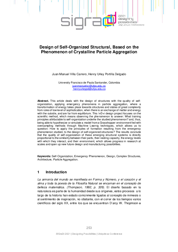 (PDF) Design of Self-Organized Structural, Based on the Phenomenon of Crystalline Particle ...