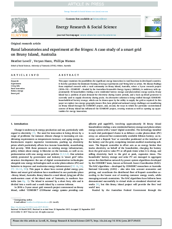 (PDF) Rural laboratories and experiment at the fringes: A case study of ...