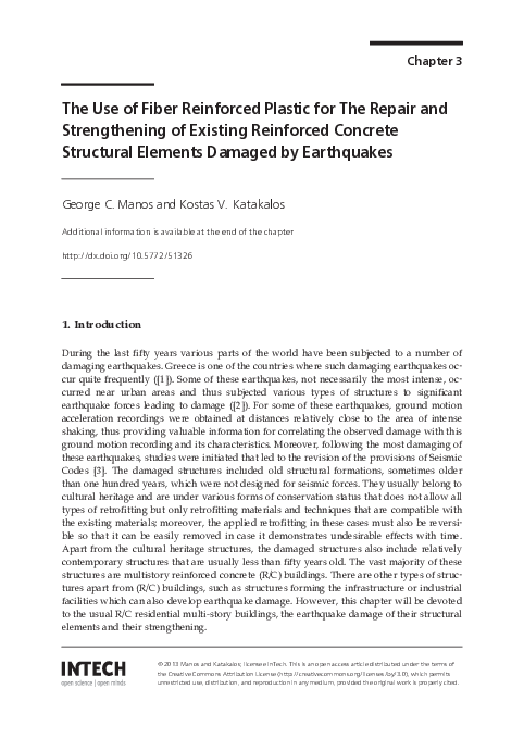 (PDF) The Use of Fiber Reinforced Plastic for The Repair and ...