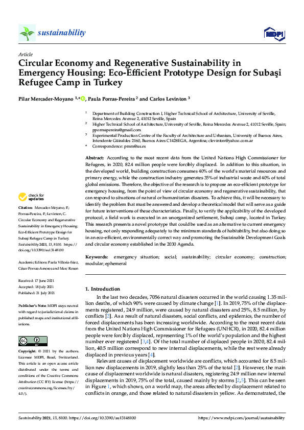 (PDF) Circular Economy and Regenerative Sustainability in Emergency ...