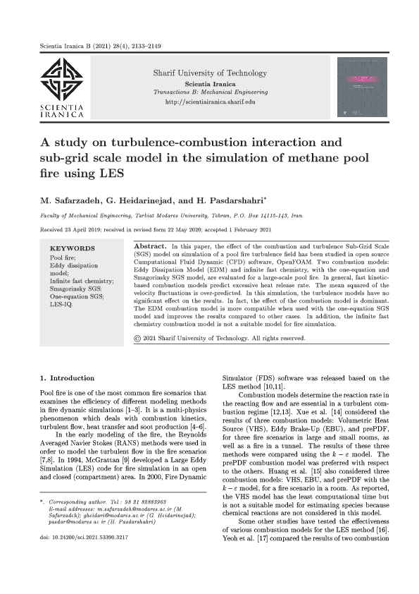 (PDF) A Study on turbulence-combustion interaction and Sub-grid Scale ...