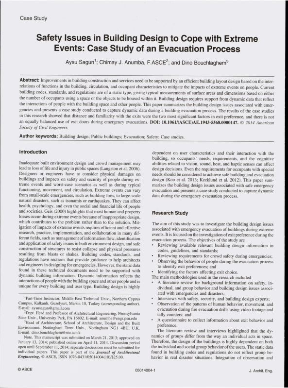 (PDF) Safety Issues in Building Design to Cope with Extreme Events ...