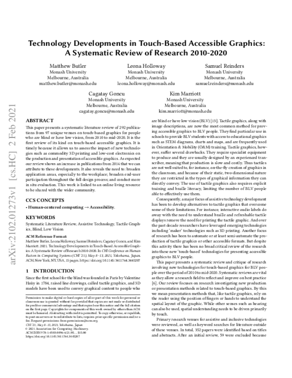 (PDF) Technology Developments in Touch-Based Accessible Graphics: A ...